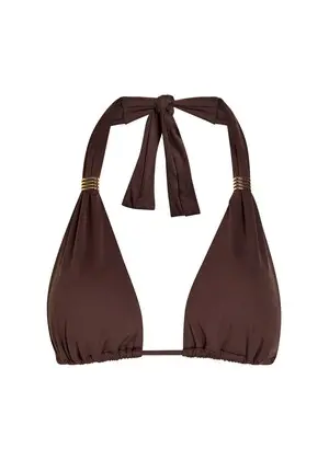 Melissa Odabash Grenada Triangle Bikini Top - Brown