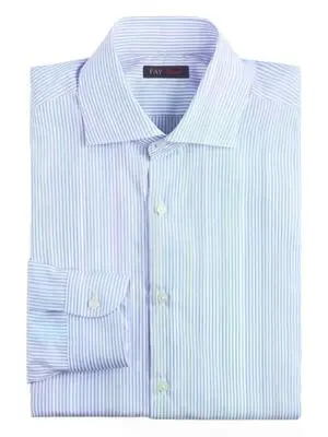 FAY Striped-pattern French-collar Shirt