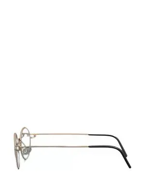 LINDBERG Round-frame Eyeglasses - Gold