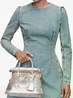 MAISON MARGIELA 5ac Soft Mini Tote Bag - Silver