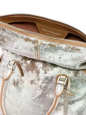 MAISON MARGIELA 5ac Soft Mini Tote Bag - Silver