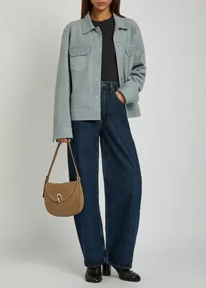 AGOLDE Mid-rise Wide-leg Denim Jeans - Navy