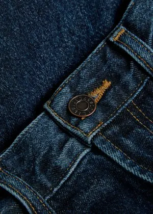 AGOLDE Mid-rise Wide-leg Denim Jeans - Navy