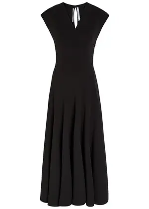 Another Tomorrow V Neck Day Dresses