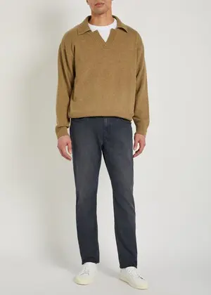 Paige Lennox Slim-leg Jeans - Dark Grey