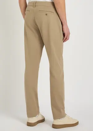 Paige Slim Tapered-leg Jersey Trousers - Beige