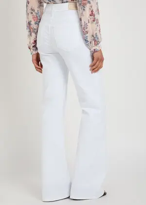 Paige Sofia Flared-leg Jeans - White