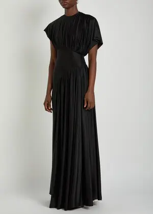Rabanne Gathered Stretch-jersey Gown