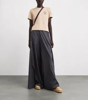 Moncler Cotton Logo T-shirt - Beige
