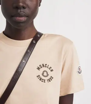 Moncler Cotton Logo T-shirt - Beige