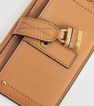 Chloé Small Grained Leather Paddington Purse - Brown