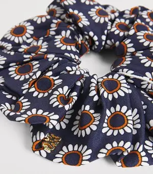 Sandro Floral Print Scrunchie - Blue