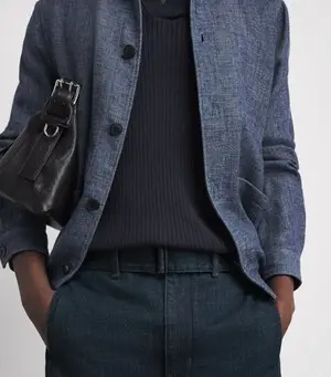 Sunspel Silk-cotton Long-sleeve Polo Shirt - Navy