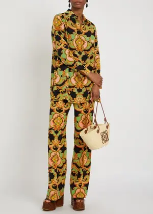 Etro Patterned Silk Shirt - Black