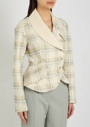 VIVIENNE WESTWOOD Checked Cotton-blend Jacket