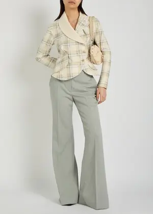 VIVIENNE WESTWOOD Checked Cotton-blend Jacket