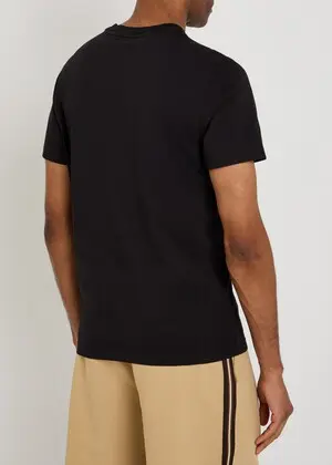 Moncler Logo-print Cotton T-shirt - Black