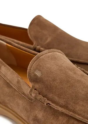 TOD'S Suede Loafers - Brown