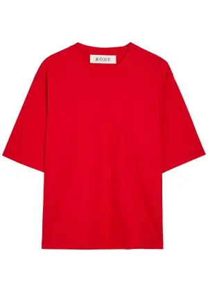 RÓHE Cotton And Silk-blend T-shirt