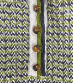 Veronica Beard Geometric Jacquard Polo Shirt