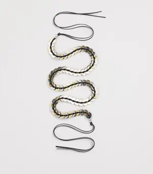 Sandro Leather Embellished Belt - Black