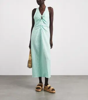 Sandro Floral-jacquard Maxi Dress