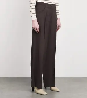 Sandro Wide-leg Tailored Trousers