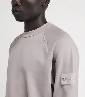 Stone Island Cotton-blend Ghost Sweatshirt - Grey