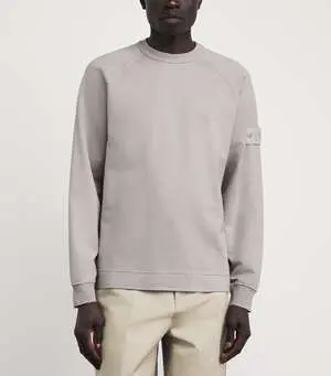 Stone Island Cotton-blend Ghost Sweatshirt - Grey