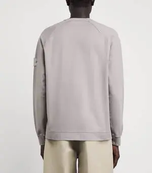 Stone Island Cotton-blend Ghost Sweatshirt - Grey