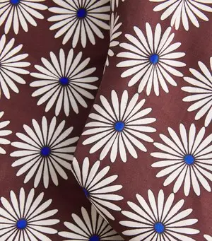 Sandro Floral Print Flared Trousers - Brown