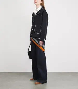 Sandro Embellished Blazer-collar Cardigan