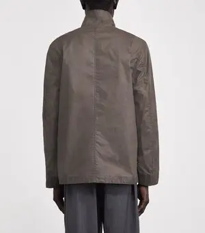 Stone Island Waxed Canvas Field Jacket - Brown