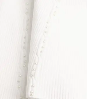 Sandro Beaded Knit Mini Dress - Beige