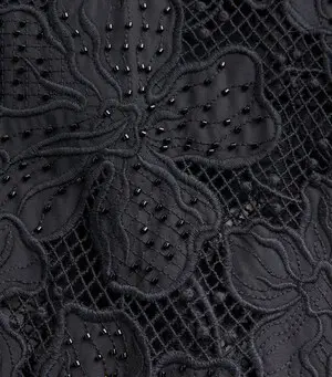 Sandro Guipure Lace Flared Trousers - Black