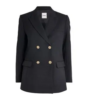 Sandro Virgin Wool Blazer - Black