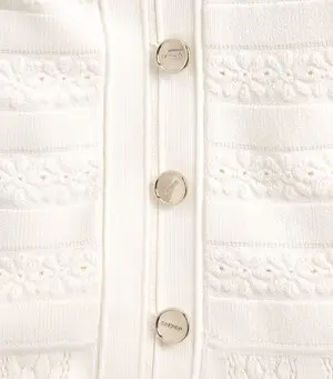 Sandro Knit Button-through Midi Dress - Beige
