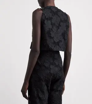 Sandro Embroidered Guipure Top