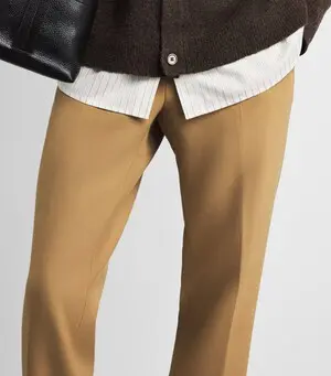 Sandro Stretch Jersey Trousers - Beige