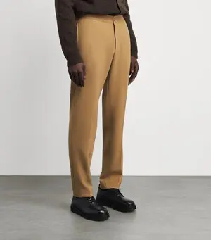 Sandro Stretch Jersey Trousers - Beige