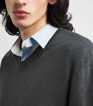 THE ROW Memphis Cashmere Sweater - Grey
