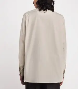 THE ROW Melchior Cotton Shirt - Brown