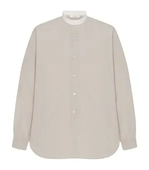 THE ROW Melchior Cotton Shirt - Brown