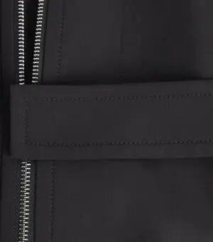 Theory Stretch-wool Field Shirt Jacket - Black