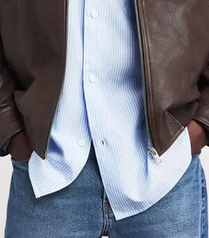 FRAME Relaxed Stripe Shirt - Blue