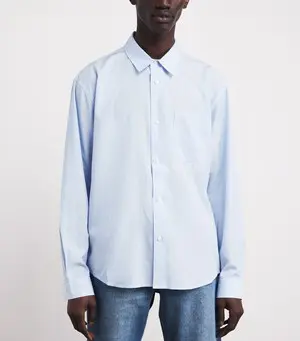 FRAME Relaxed Stripe Shirt - Blue