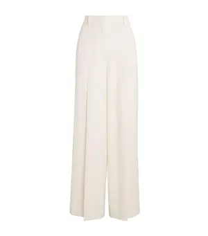 Women's Crepe Wide Leg Pants