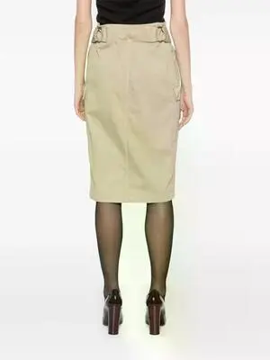 Saint Laurent Saharienne Midi Skirt