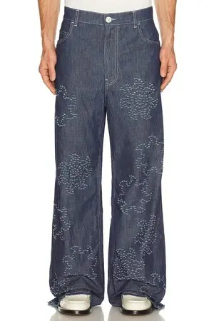 Marni Embroidered Jeans For Men