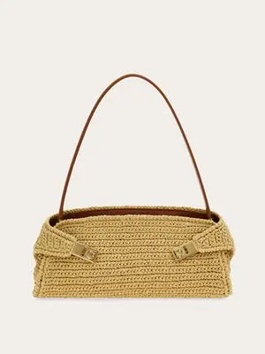 FERRAGAMO Hug East-west Shoulder Bag - Beige